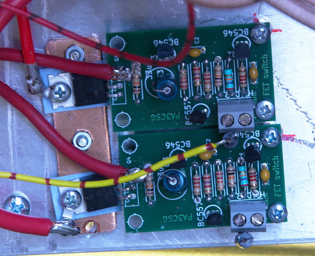 FET switch with PTT and alarm inputs – The PA3CSG website